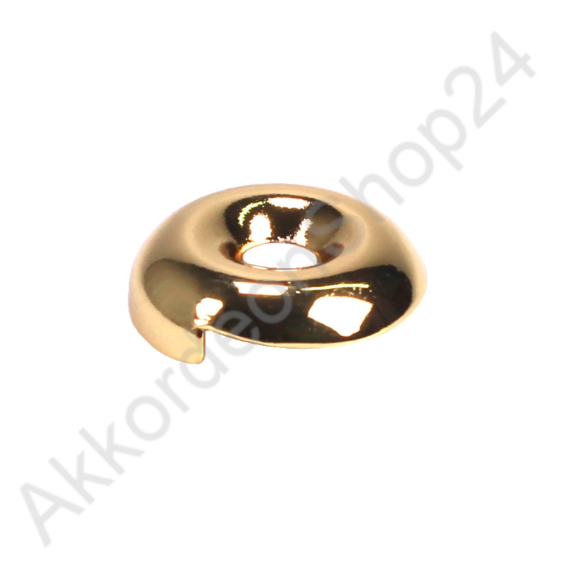Metal cap 22mm for bellows closure gold colour