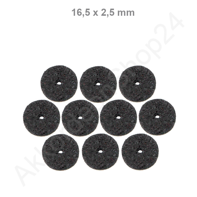 accordion felt rings 16,5 x 2,5 mm black